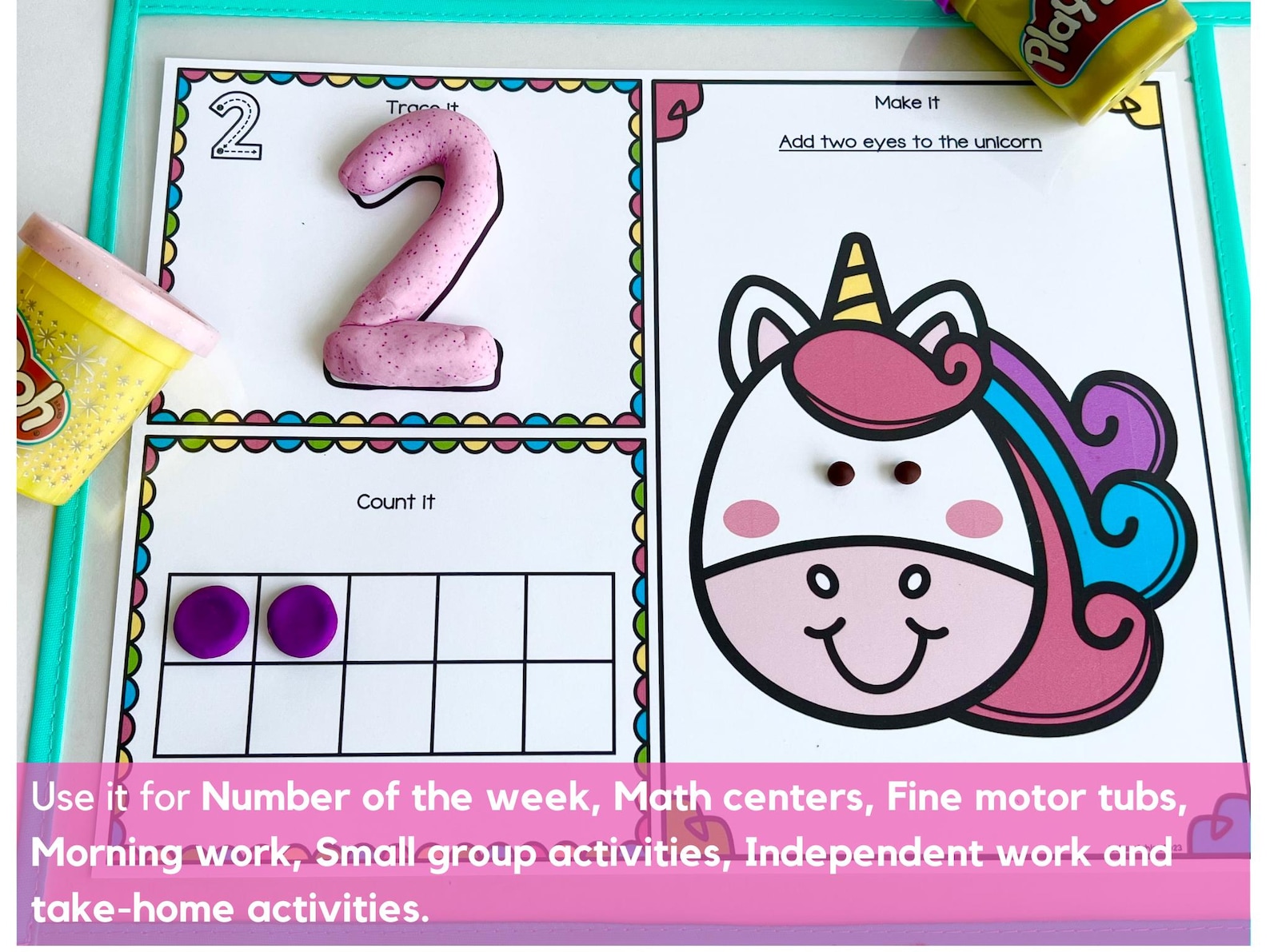 Printable Playdough Number Mats 1 - 20 With Ten Frames | Number ...