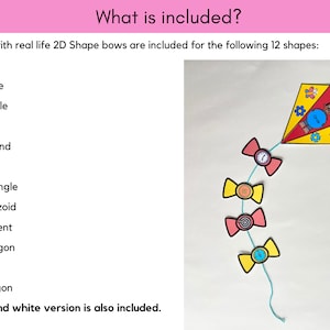 Kite Craft | 2D Shape Craft | Printable Spring Craftivity for Pre K ...