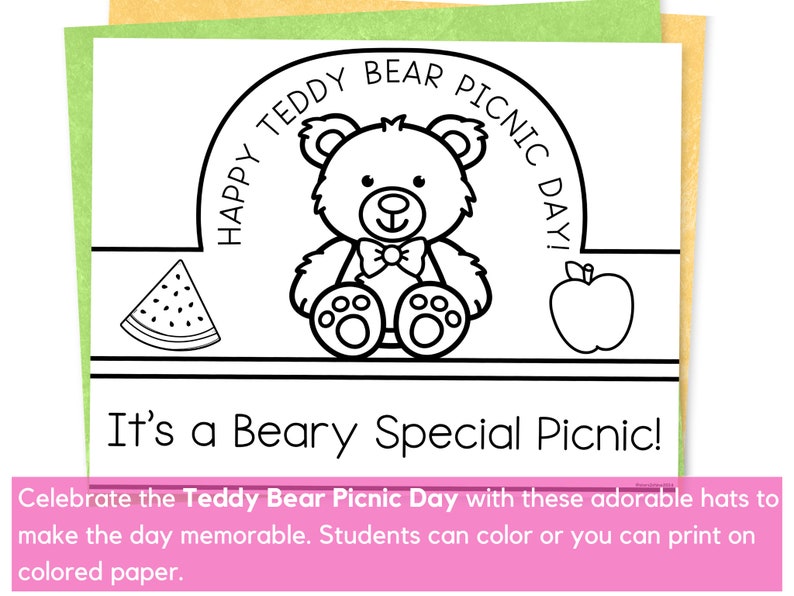 Teddy Bear Picnic Craft | Teddy Bear Hats for Teddy Bear Picnic Day ...