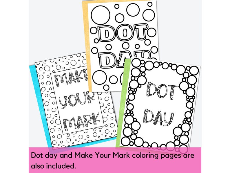 International Dot Day Printables | Dot Day Coloring Page | Dot Day ...
