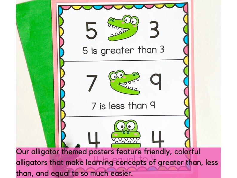 Greater Than Less Than Alligator Posters | Greater Than Less Than Equal ...