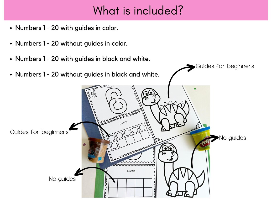 Printable Playdough Number Mats 1 - 20 With Ten Frames | Number ...