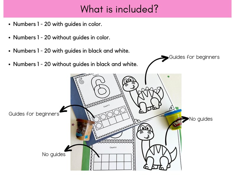 Printable Playdough Number Mats 1 - 20 With Ten Frames | Number ...