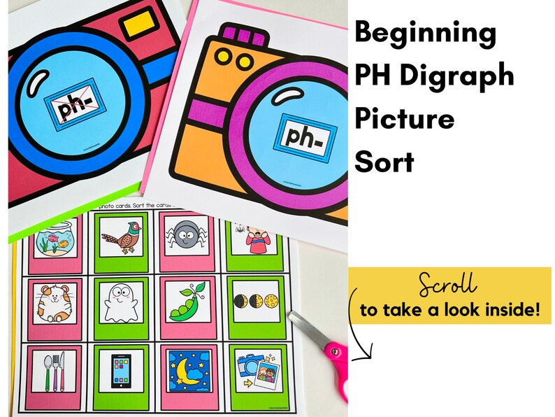 Beginning PH Digraph Sort | Beginning PH Digraph Sorting Activity | PH ...