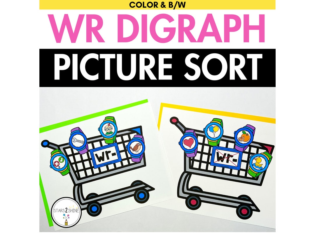 Beginning WR Digraph Sort | Beginning WR Digraph Sorting Activity ...