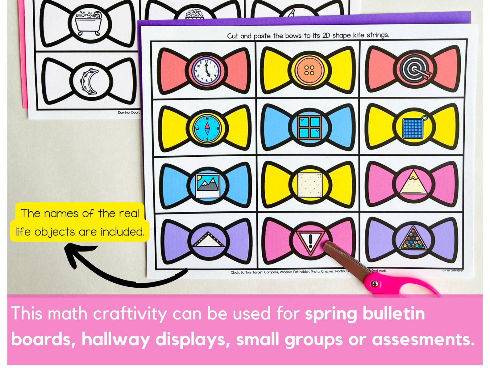 Kite Craft | 2D Shape Craft | Printable Spring Craftivity for Pre K ...