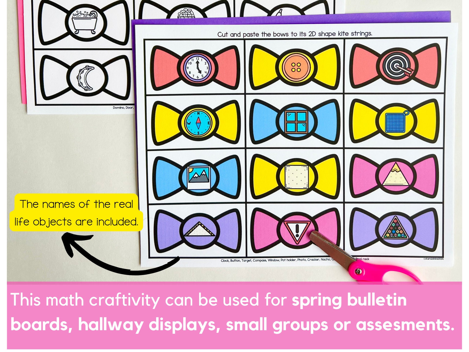 Kite Craft | 2D Shape Craft | Printable Spring Craftivity for Pre K, Kindergarten and 1st Grade ...