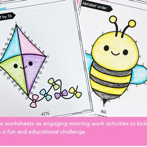 Spring Skip Counting Dot to Dot| ABC Order Dot to Dot Worksheets ...