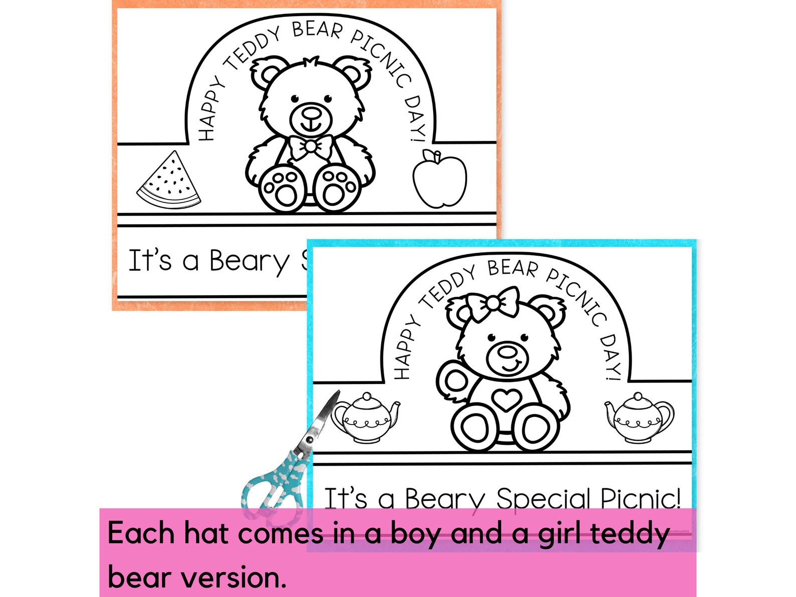 Teddy Bear Picnic Craft | Teddy Bear Hats for Teddy Bear Picnic Day ...