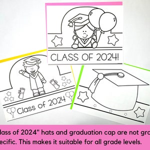 Printable Graduation Hat and Graduation Cap for Preschool, Kindergarten ...