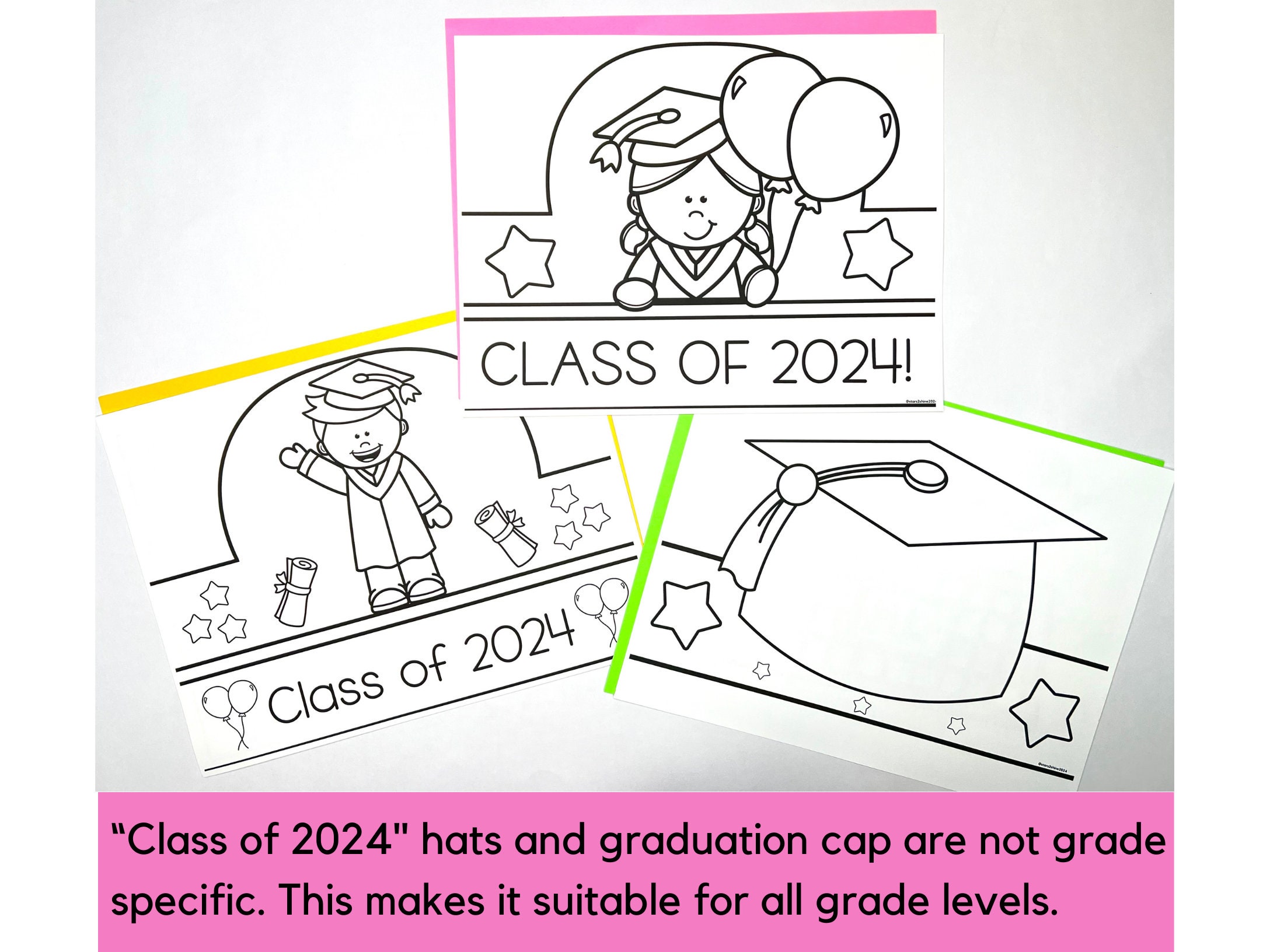 Printable Graduation Hat and Graduation Cap for Preschool, Kindergarten ...