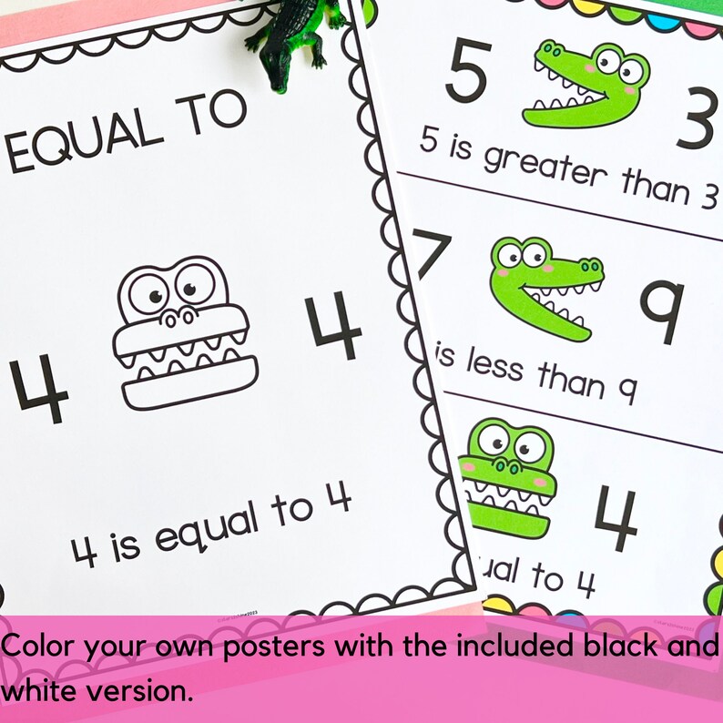 Greater Than Less Than Alligator Posters | Greater Than Less Than Equal ...