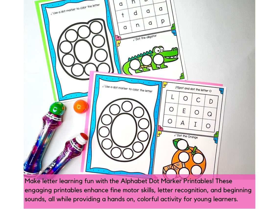 Alphabet Dot Marker Printable Worksheets | Letters Bingo Dauber ...
