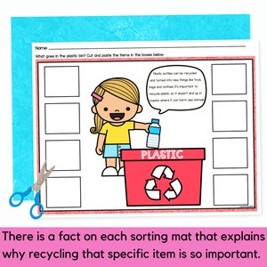 Earth Day Recycling Sort - Recycle Sort Activity - Recycling Cut and ...