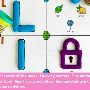 Play Doh Alphabet Mats | Printable Playdough Mats | Alphabet Playdough ...