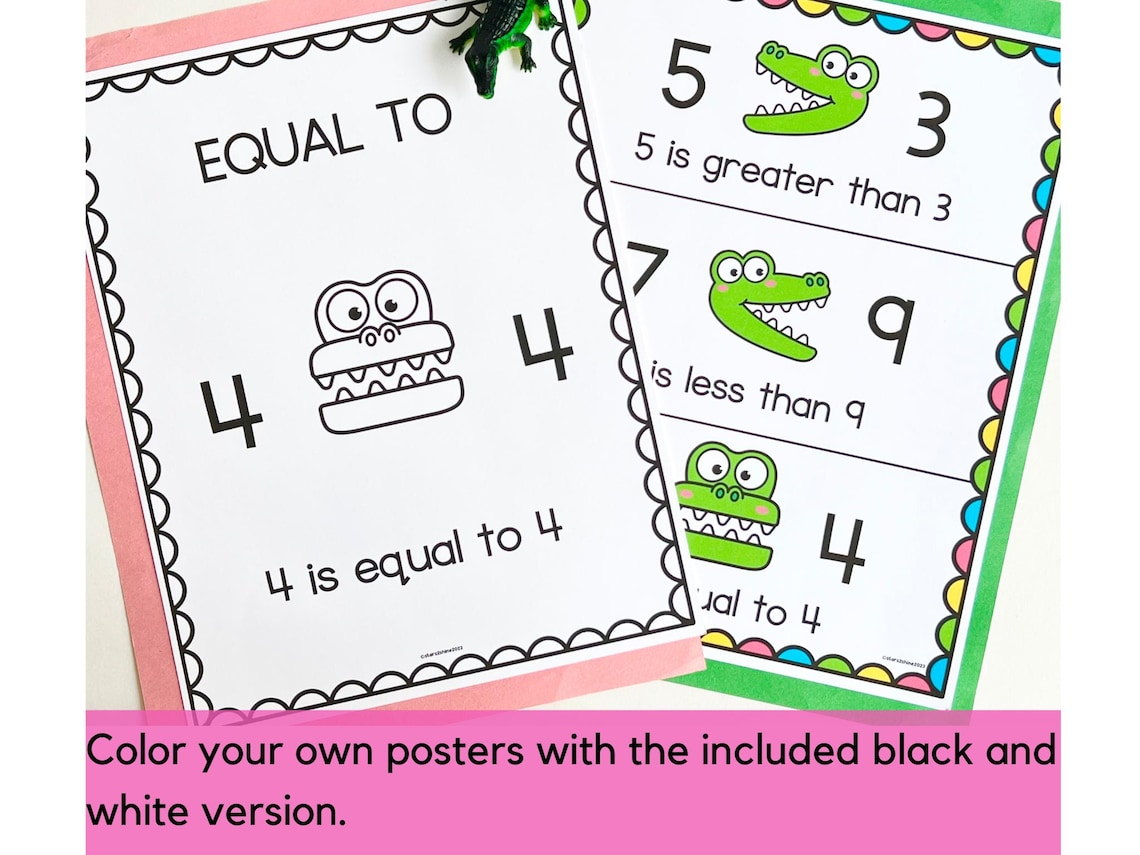 Greater Than Less Than Alligator Posters | Greater Than Less Than Equal ...