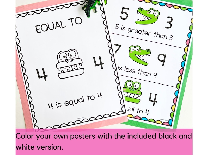 Greater Than Less Than Alligator Posters | Greater Than Less Than Equal ...