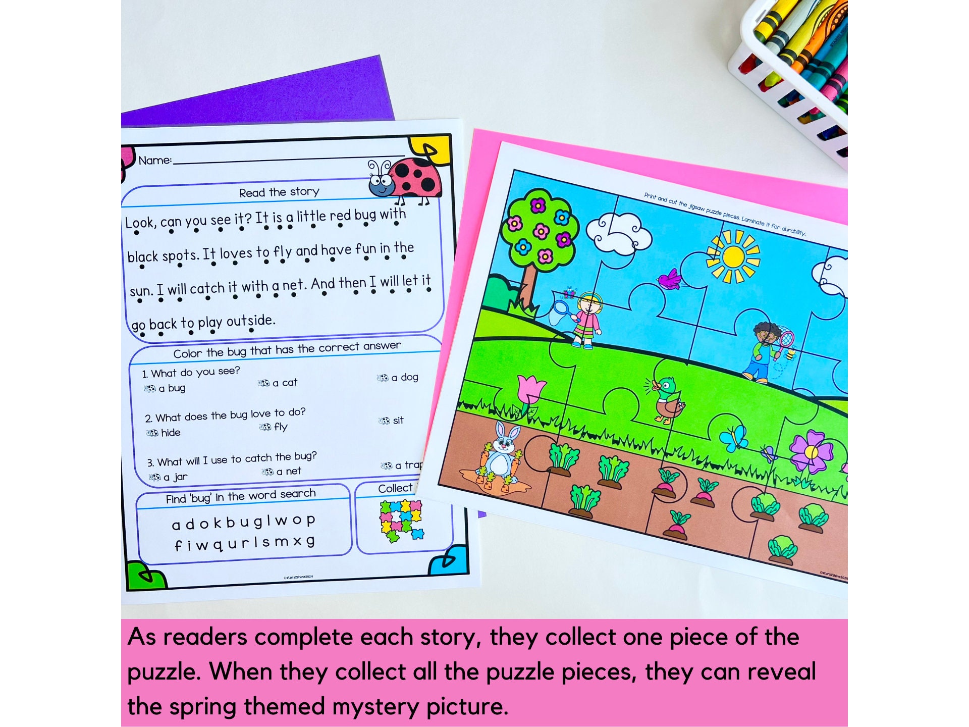 Spring Reading Comprehension Passages and Questions Printable for ...