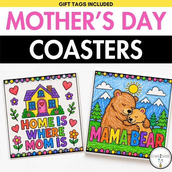Mothers Day Coasters Printable - Etsy