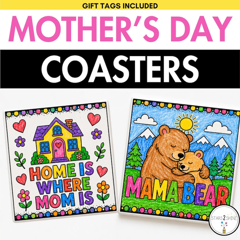 Mothers Day Coasters Printable - Etsy