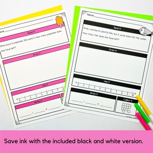 Summer Word Problems | Printable Kindergarten Addition and Subtraction ...