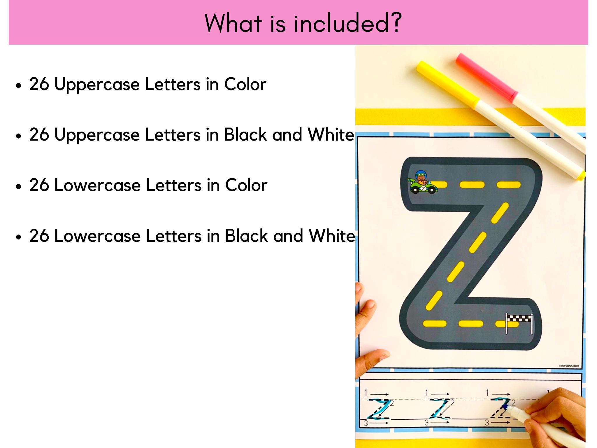 Race Car Letter Formation Mats | Road Alphabet Fine Motor Activity ...