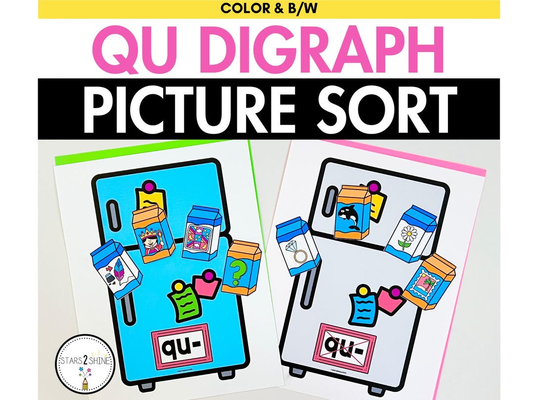 Beginning QU Digraph Sort | Beginning QU Digraph Sorting Activity ...