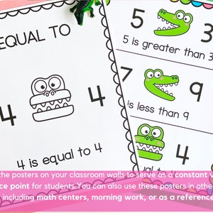 Greater Than Less Than Alligator Posters | Greater Than Less Than Equal ...