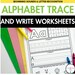 Alphabet Trace and Write Worksheets | Beginning Sounds & Letter ...