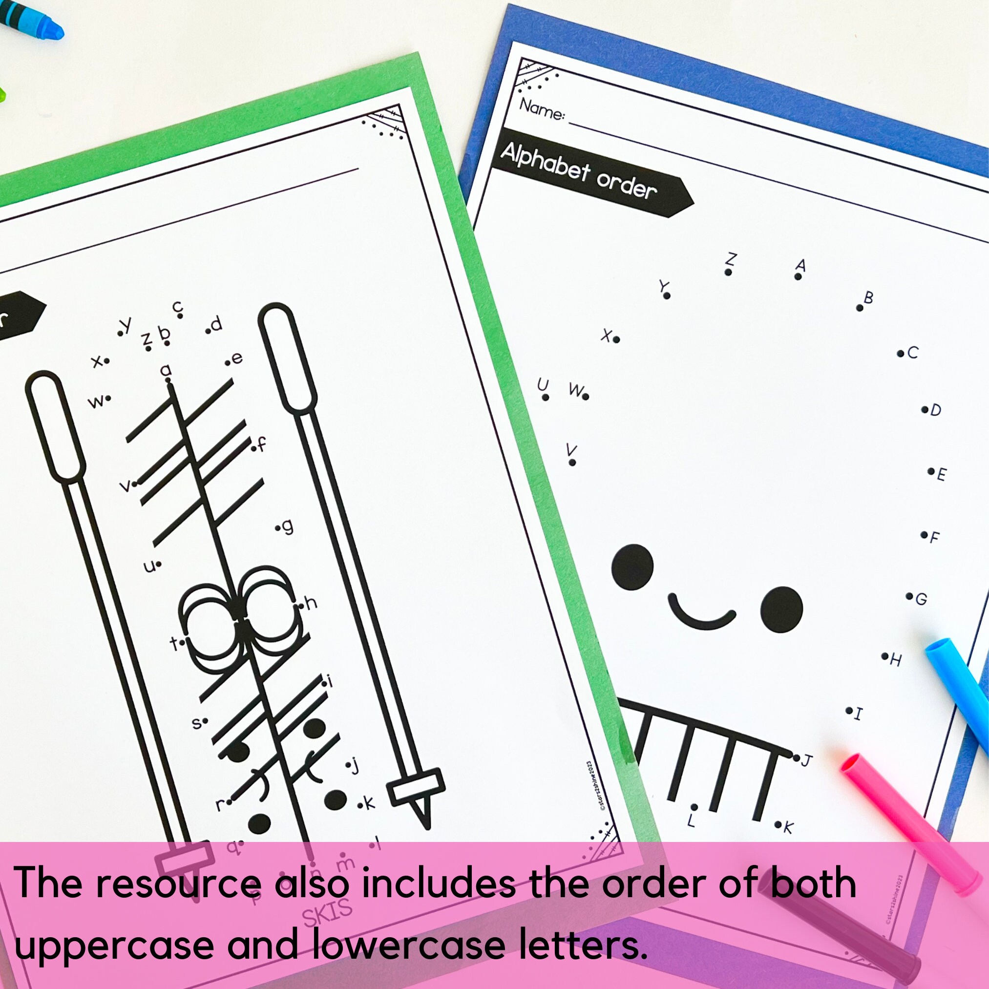 Winter Skip Counting Dot to Dot| ABC Order Dot to Dot Worksheets ...