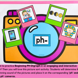 Beginning PH Digraph Sort | Beginning PH Digraph Sorting Activity | PH ...
