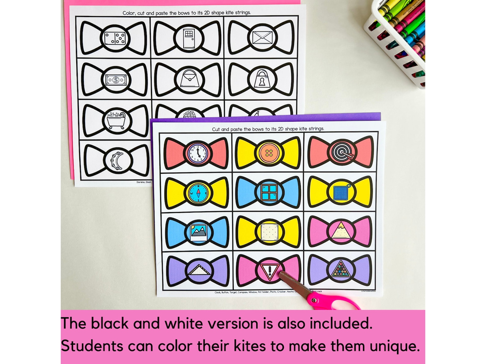 Kite Craft | 2D Shape Craft | Printable Spring Craftivity for Pre K ...