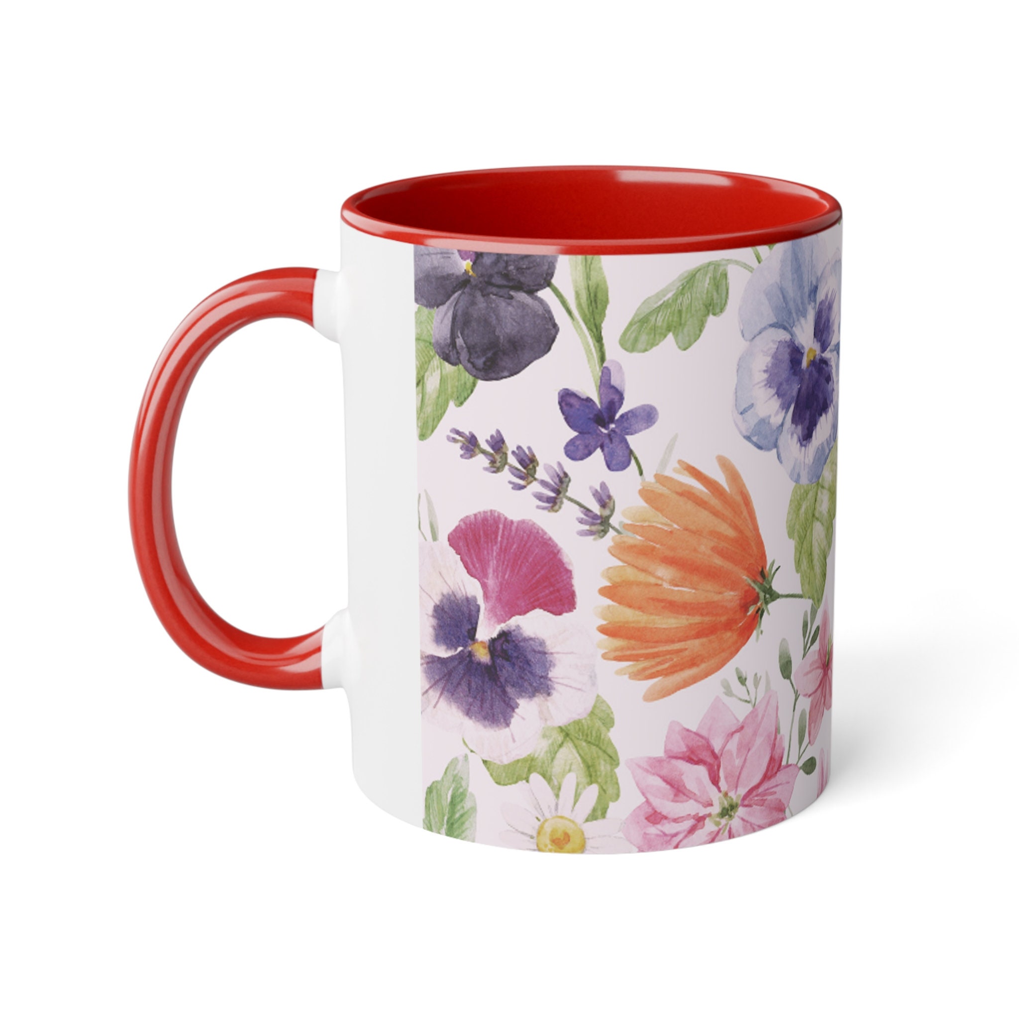 Taza Flores Delicadas, Taza Cerámica Café De Jardín, Taza Para Regalo ...