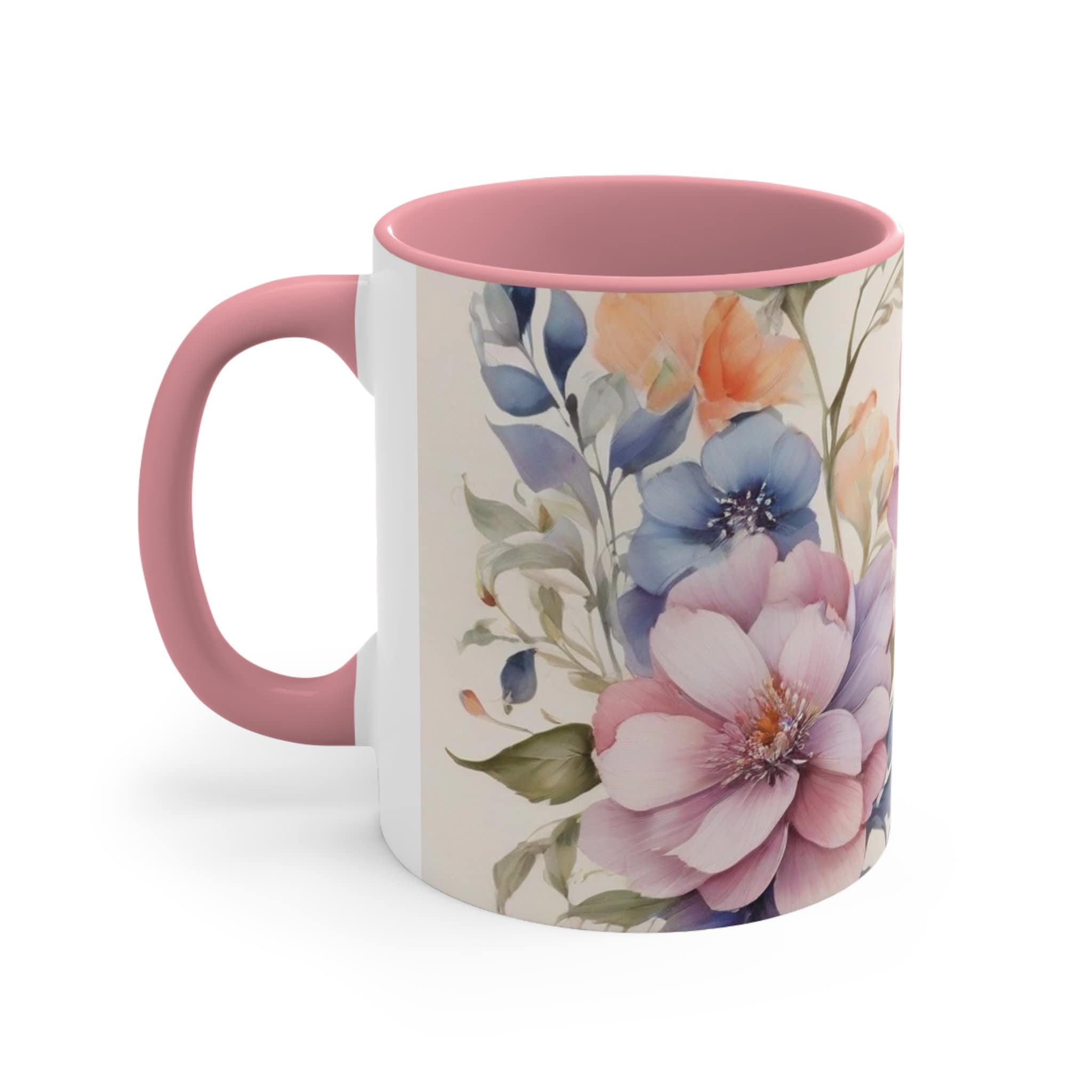 Taza Patrón Floreado, Taza De Flores Delicadas De Regalo Para Ella ...