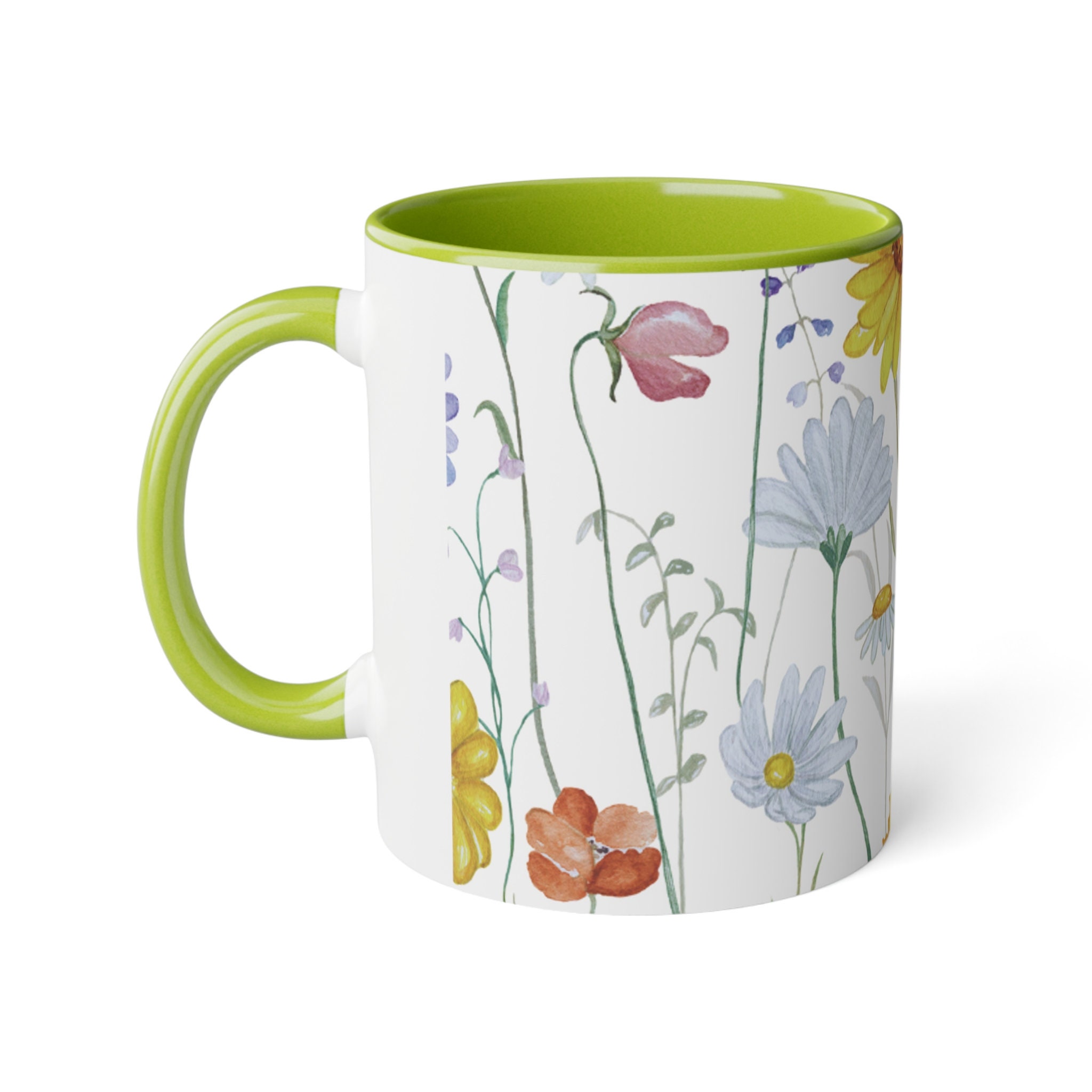 Taza Flores Delicadas, Taza Cerámica Café De Jardín, Taza Para Regalo ...