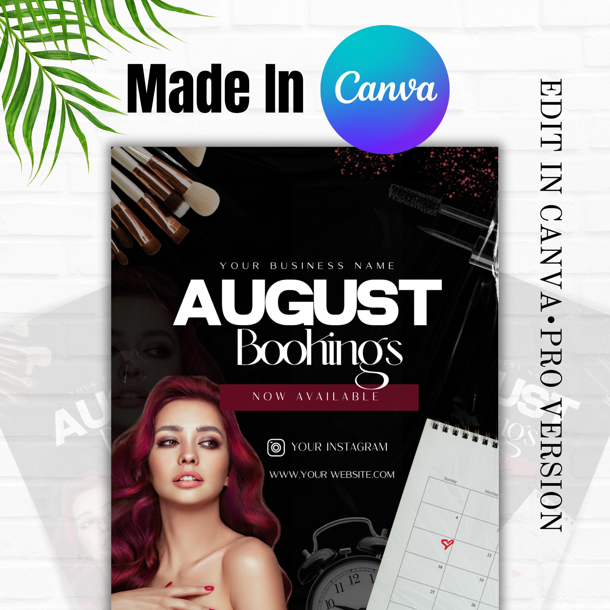 Editable Makeup Flyer Template for Canva | Beauty Salon & Makeup Artist ...