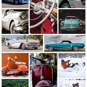 2025 Vision Board Kit Printable PDF for Manifesting Happiness Mood ...