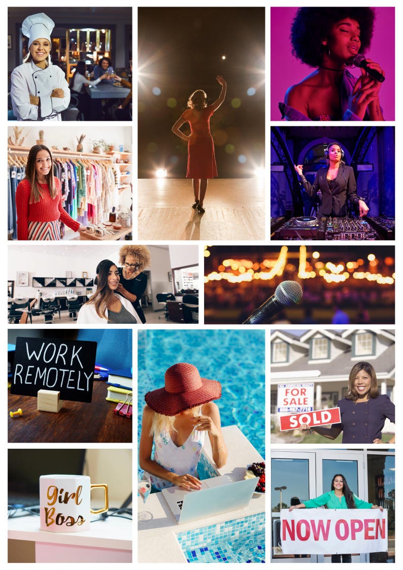 2025 Vision Board Kit Printable PDF for Manifesting Happiness Mood ...