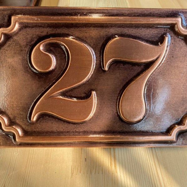 Copper House Number - Etsy