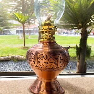 Gas Lamp Copper, Vintage Style Copper Gas Lamp, Rustic Outdoor Lighting ...