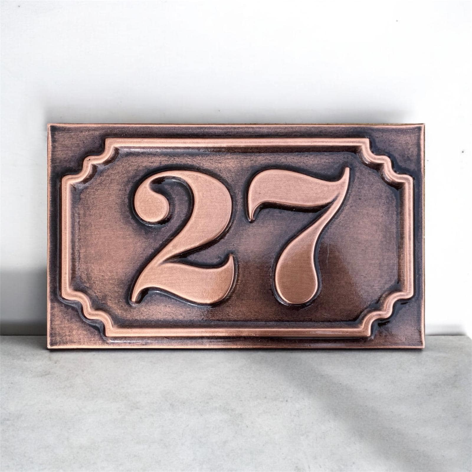 Address Plaque, Copper Number Sign, Handmade Copper Numbers, Door ...