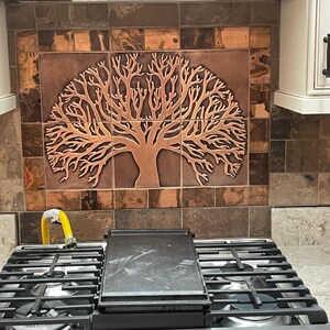 Tree of Life Copper Artwork, Indoor and Outdoor Wall Decoration, Custom ...