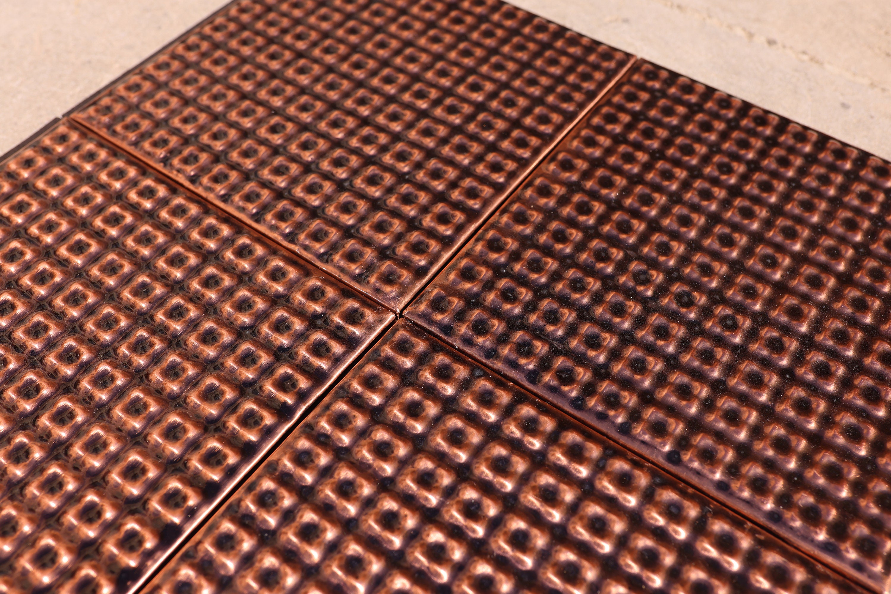 Copper Wall Tile, Handmade Copper Backsplash, Immortal Copper Mine ...
