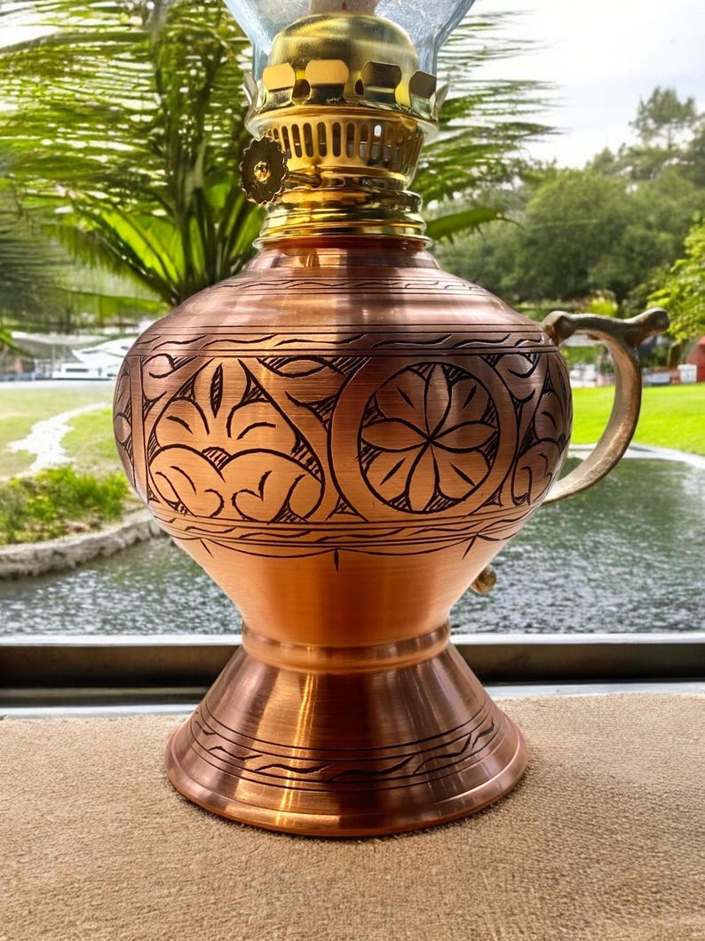 Gas Lamp Copper, Vintage Style Copper Gas Lamp, Rustic Outdoor Lighting ...