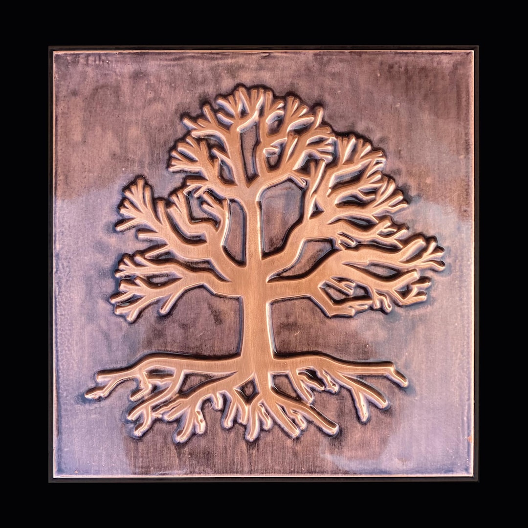 Tree of Life Copper Artwork, Indoor and Outdoor Wall Decoration, Custom ...