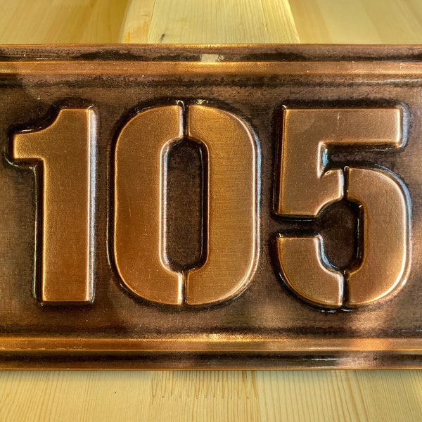 Copper Address Plate - Etsy