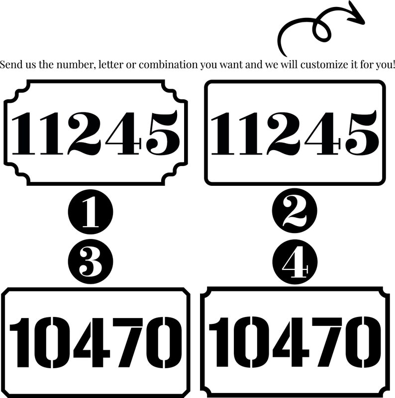 Address Plaque, Copper Number Sign, Handmade Copper Numbers, Door ...