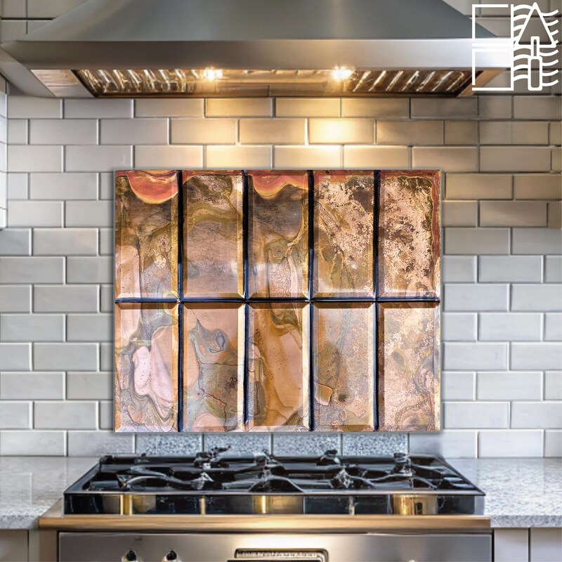 Copper Backsplash Kitchen - Etsy