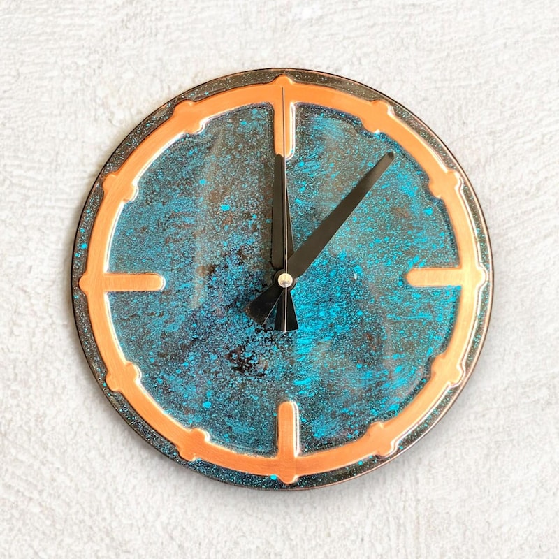 Copper Wall Clock - Etsy