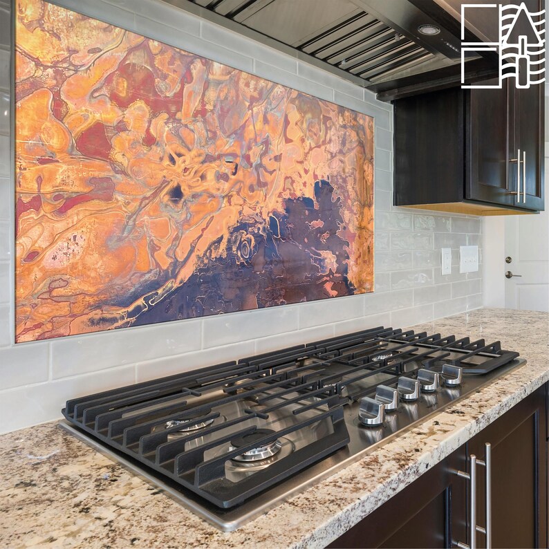 Handmade Copper Tile Backsplash, Kitchen Wall Decor, Fireplace Tiles ...